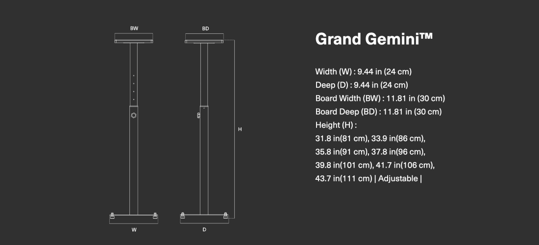 Backbone Wavebone Grand Gemini 落地式喇叭架 (一對)
